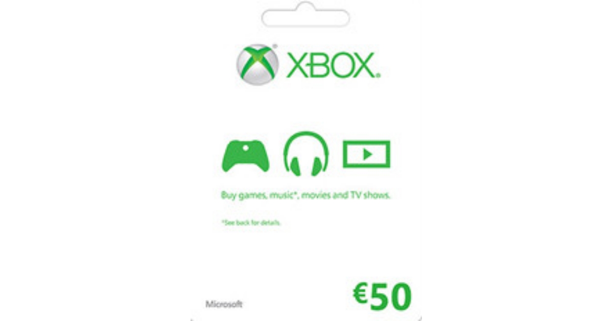 Xbox Live 50 Euro Gift Card | Netodeal