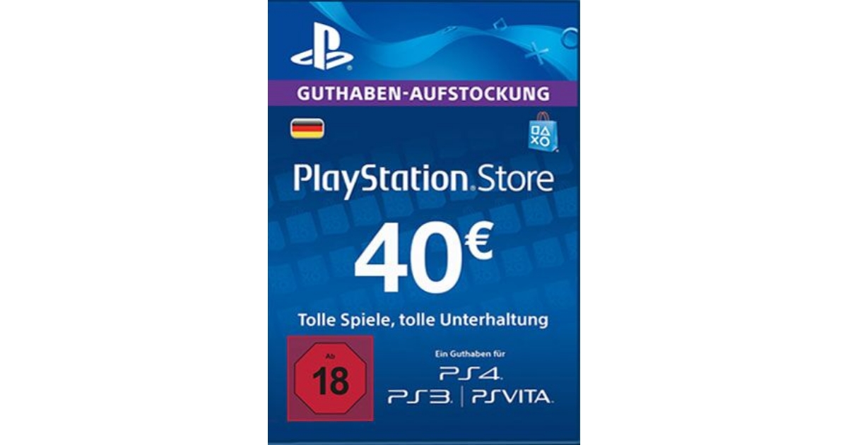 PSN 40 EUR / PlayStation Network Gift Card DE Store | Netodeal